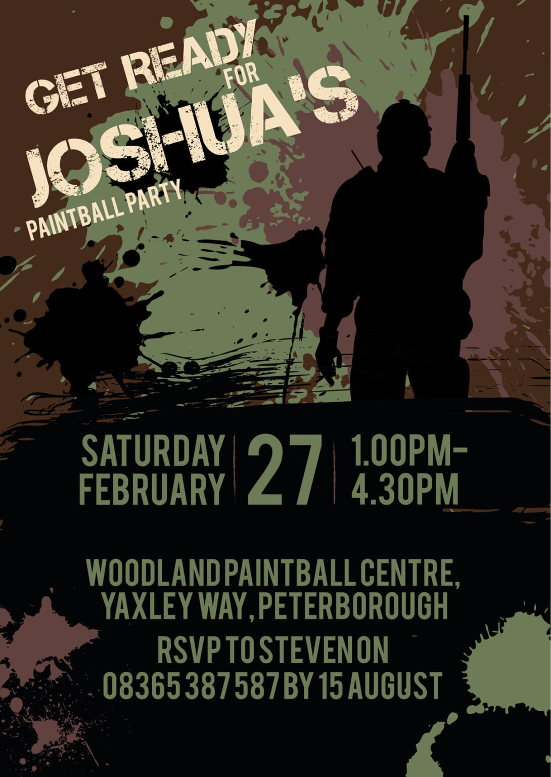 Paintball Party Invitations – Party Doodle
