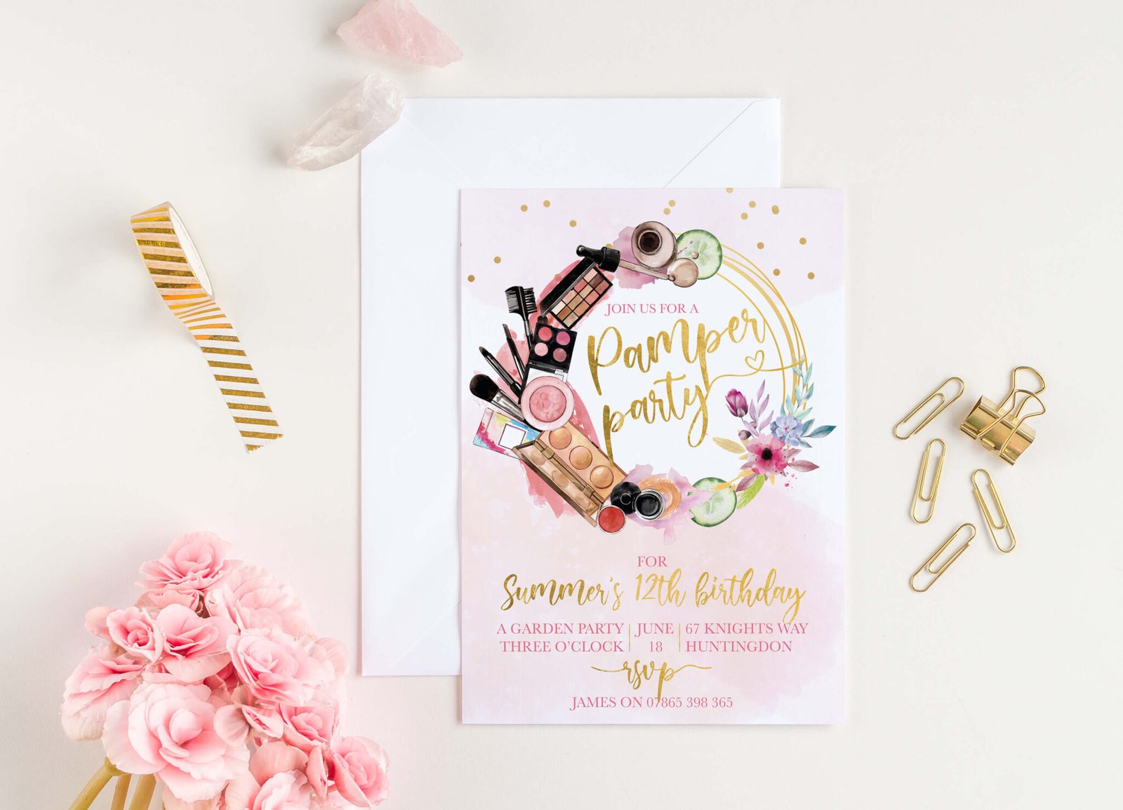 Pamper Party Invitations – Party Doodle