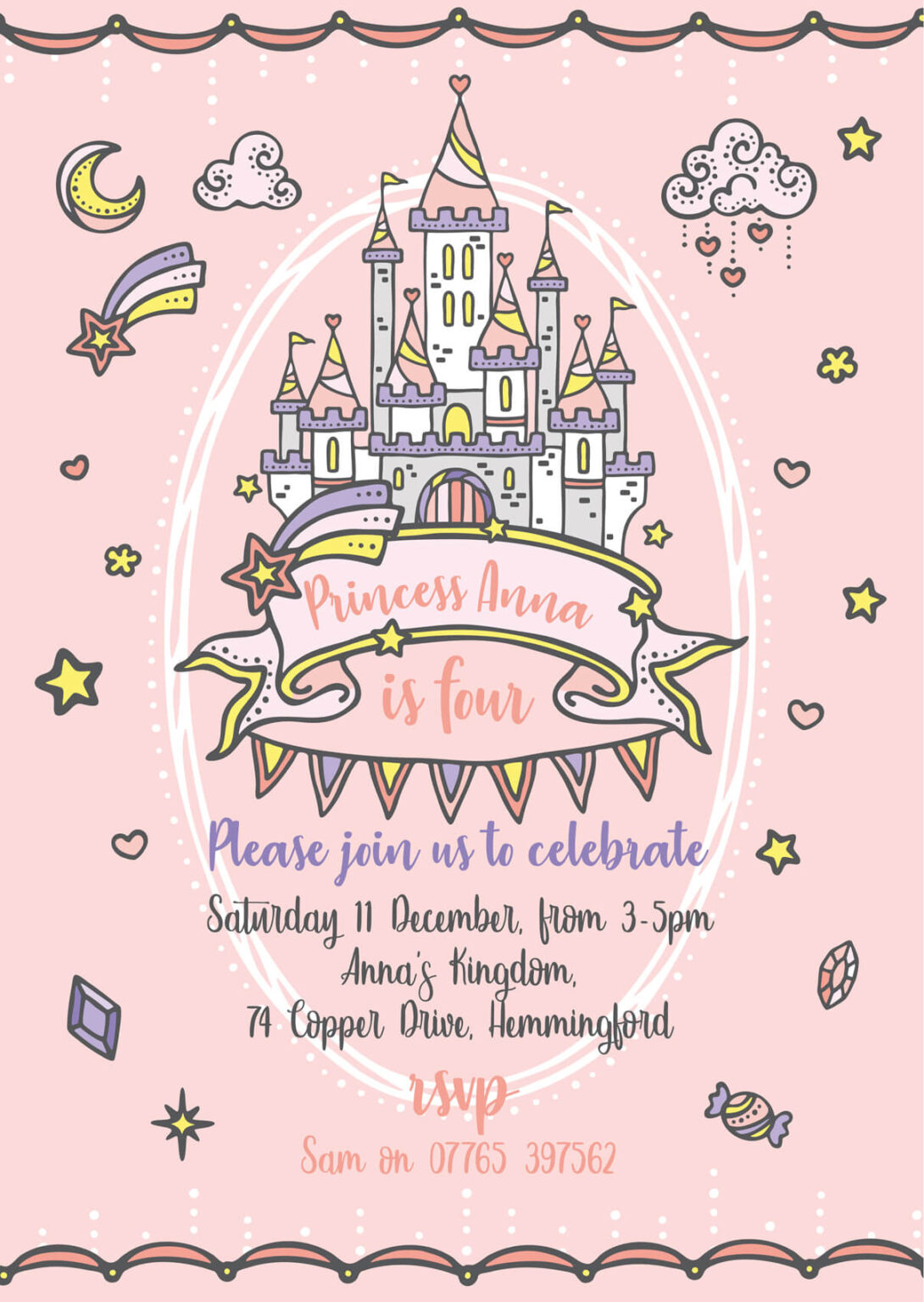 Princess Party Invitations – Party Doodle