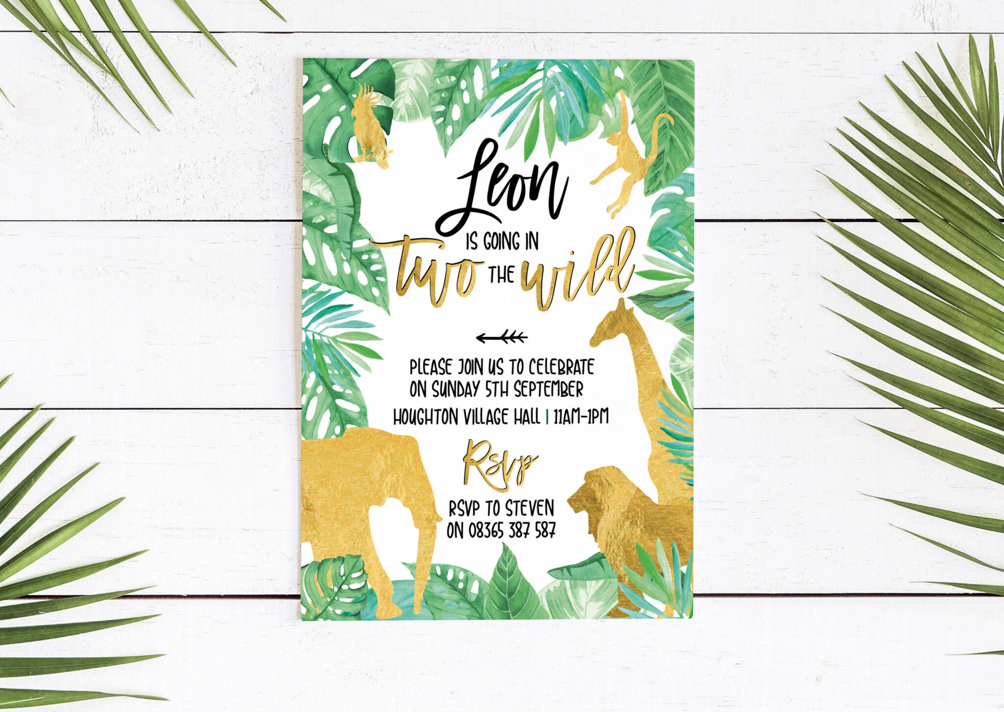 Wild Jungle Party Invitations – Party Doodle